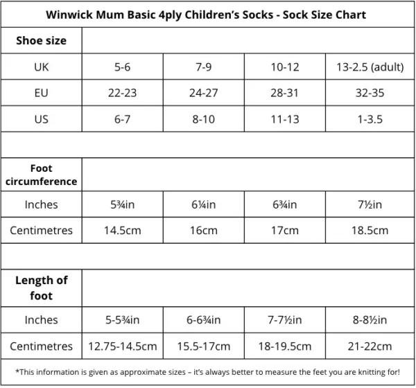 Basic 4ply Children's Socks - free pattern – Winwick Mum