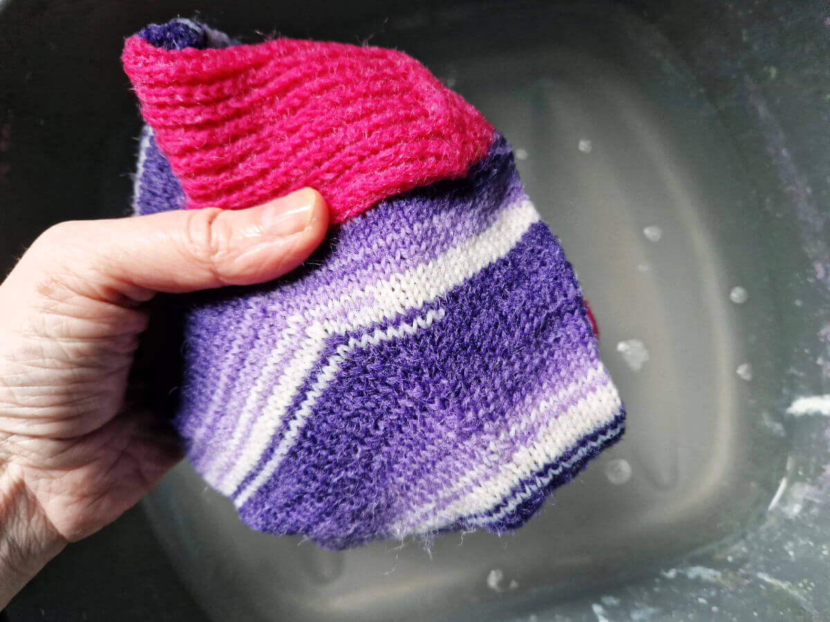 Blocking socks without sock blockers – Winwick Mum