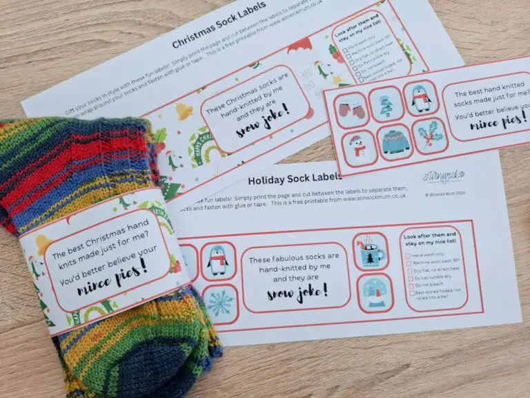 Sock Labels - Christmas – Winwick Mum
